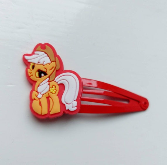 My Little Pony Snap Hair Clips Pack of 2 Red Applejack | Etsy