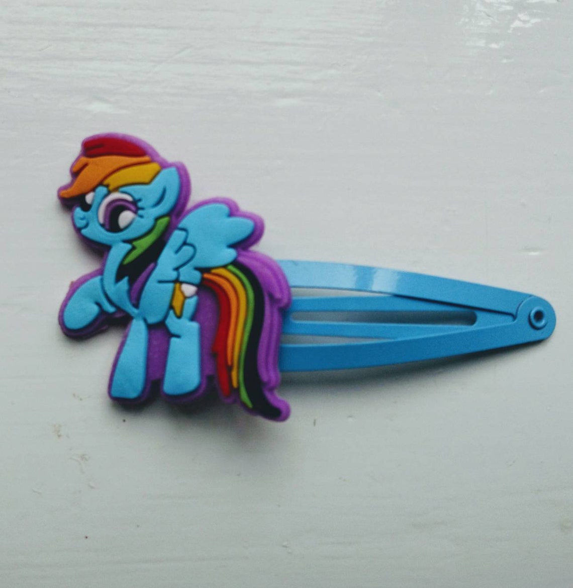 My Little Pony Snap Hair Clips Pack of 2 Blue Rainbow - Etsy