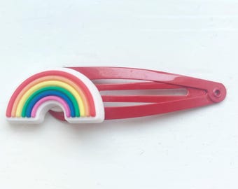 Apple Snap Hair Clips Pack of 2 Red - Etsy