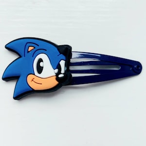 Sonic the Hedgehog - Snap Hair Clips - Pack of 2 - Blue - Etsy