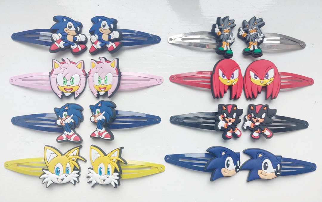 Sonic and Friends - Snap Hair Clips - Set of 8 Pairs - Etsy