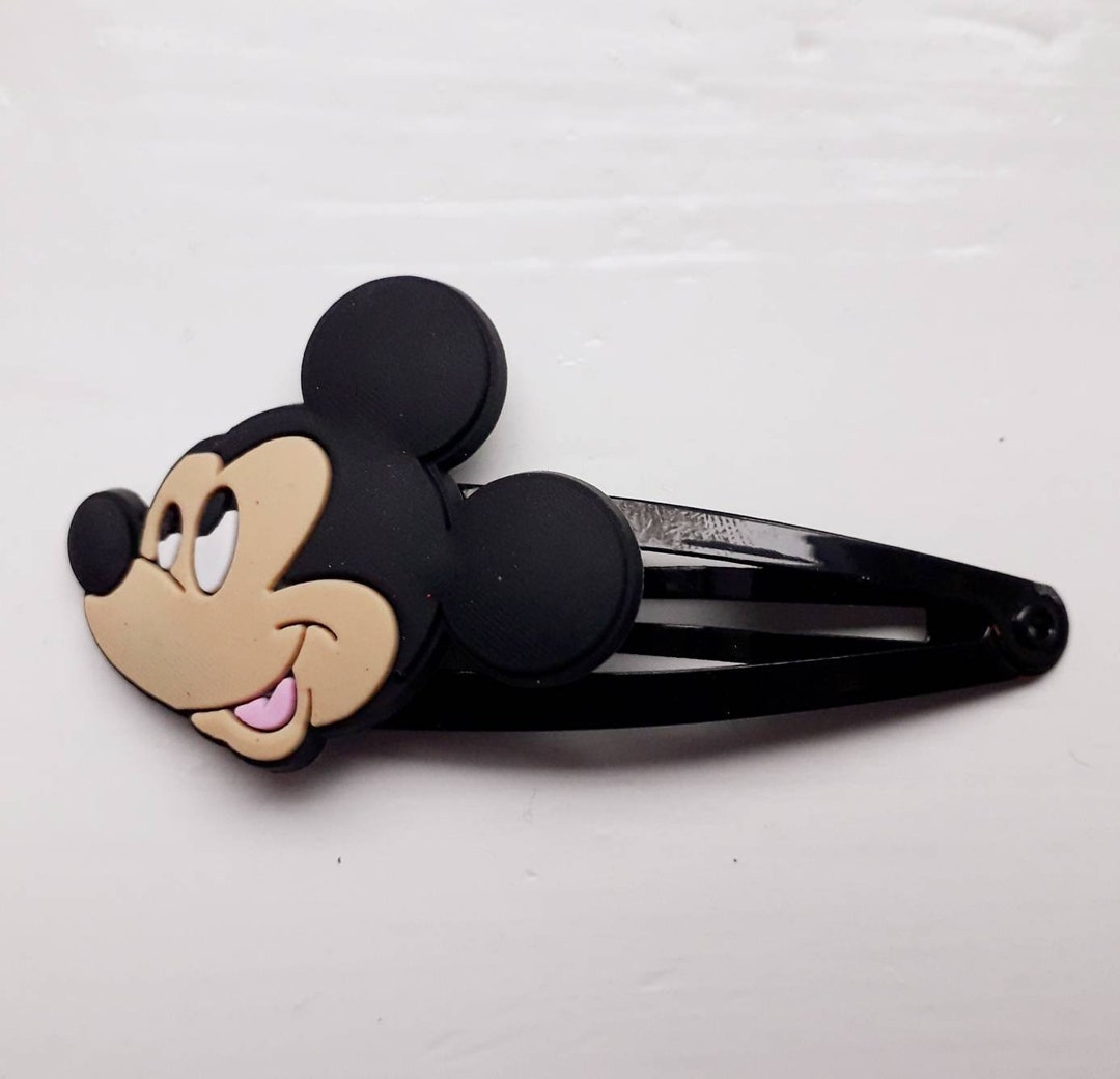 Mickey Mouse Head Snap Clips - Pack of 2 - Black - Etsy