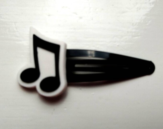 Music Notes Snap Hair Clips - Pack of 2 - Black - Etsy