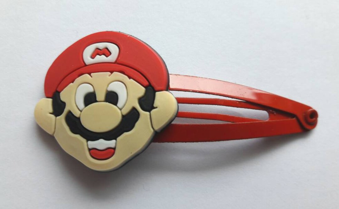 Super Mario Head Snap Hair Clips - Pack of 2 - Red - Etsy
