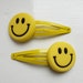 Smiley Face Emoji Snap Clips - Pack of 2 - Yellow - Etsy UK