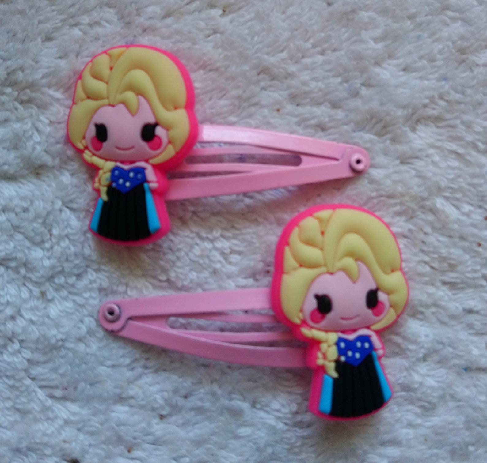 Elsa from Frozen Snap Hair Clips Disney Princess Pack of 2 | Etsy