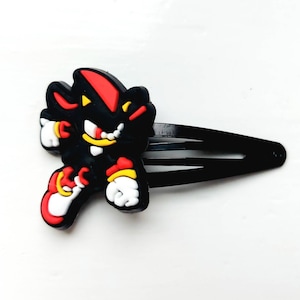 Shadow Figure Sonic Snap Hair Clips Pack of 2 Black - Etsy