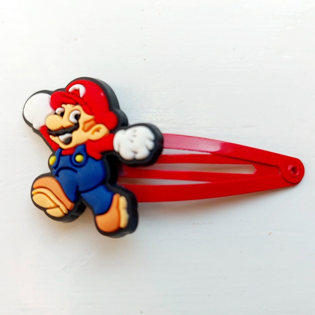 Super Mario Figure Snap Hair Clips Pack of 2 Mario Red - Etsy UK