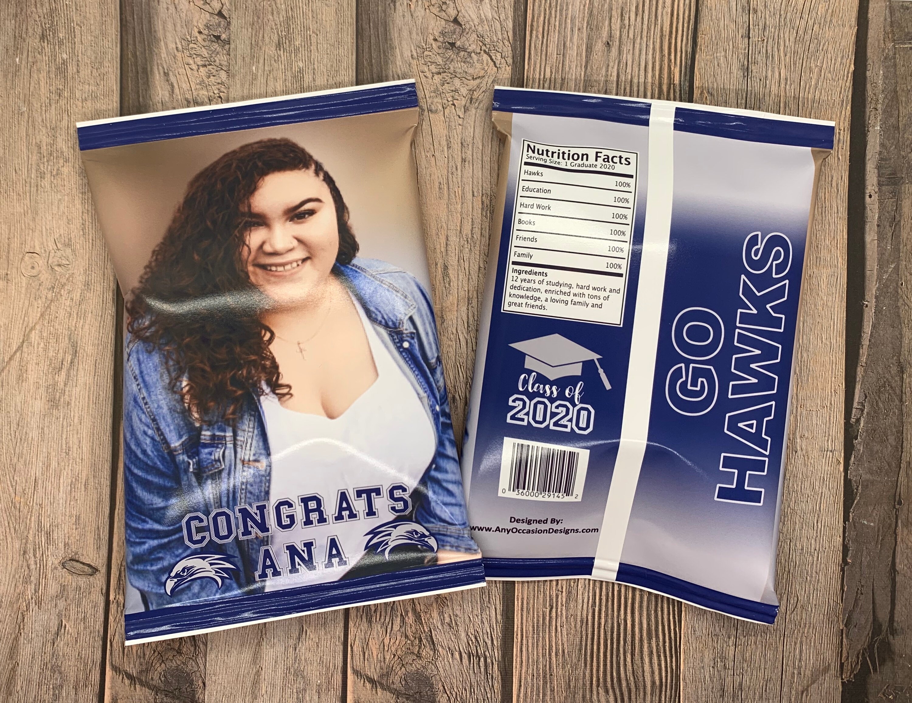 Graduation Party Favor Custom Chip Bags / Personalized Chip Bags - Etsy
