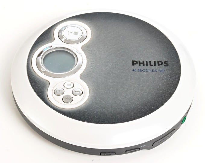 Philips Portable Walkman CD Player 45 Sec ESP AX2411/17 - Etsy