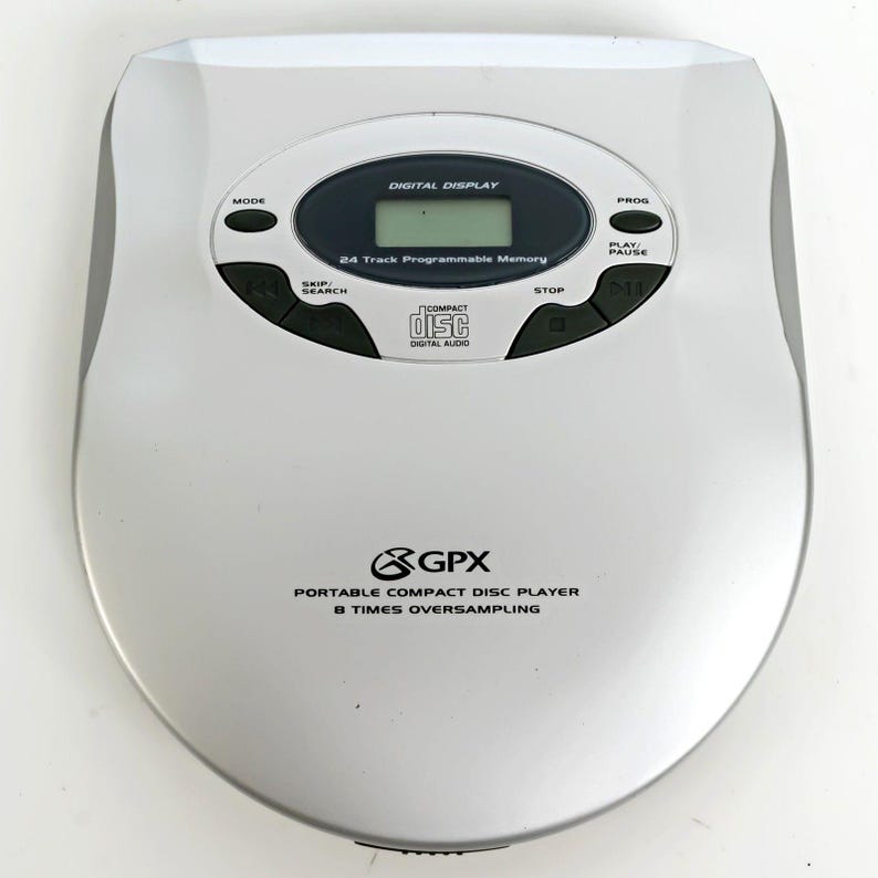2003 GPX Portable Compact Disc Player CD C3849 8x Oversampling Tested ...