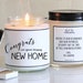 Congrats on Your Happy New Home Candle Gift Scented Soy - Etsy