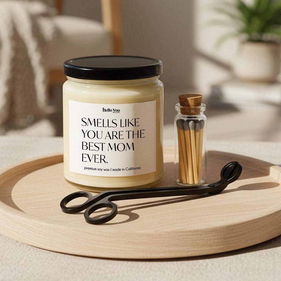 Funny Candles Mom Best Mom Ever Gift Smells Like Candle for Mama Bear ...