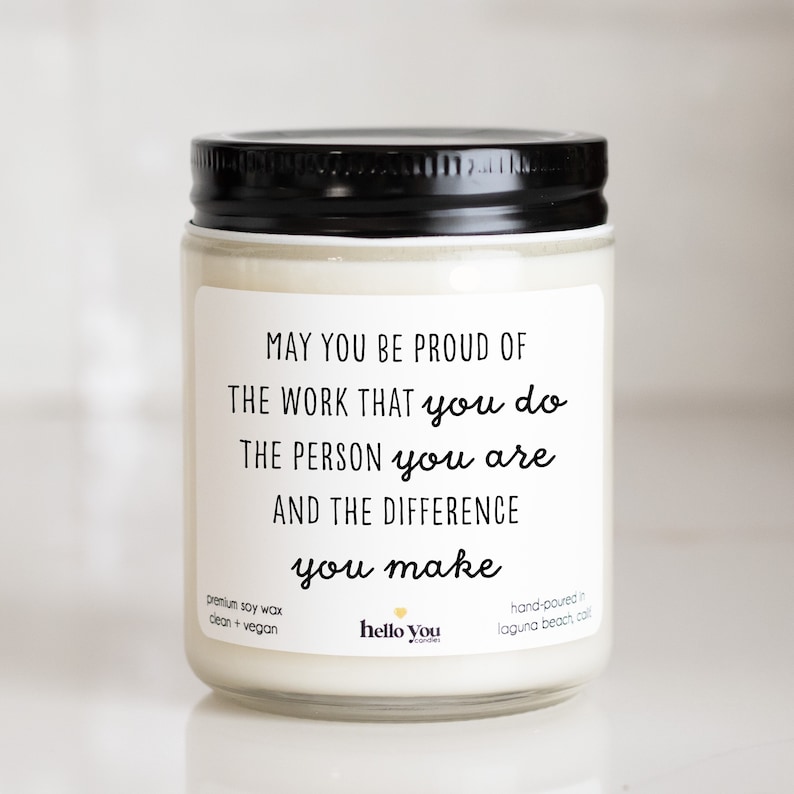 Employee Appreciation Gift Candle: "proud of the Work You Do" - Etsy