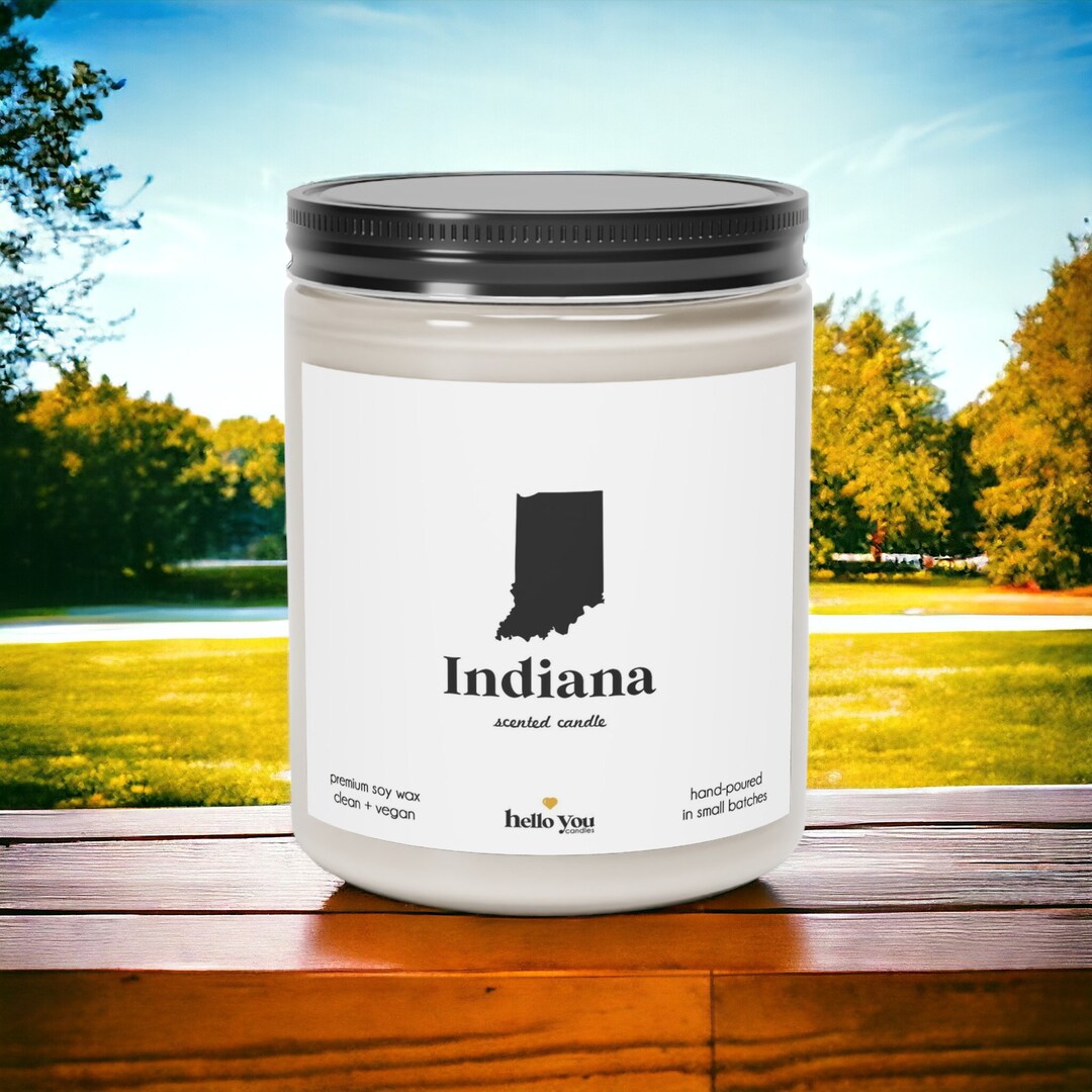 Indiana Scented Candle: Homesick Soy Wax Candle - Etsy