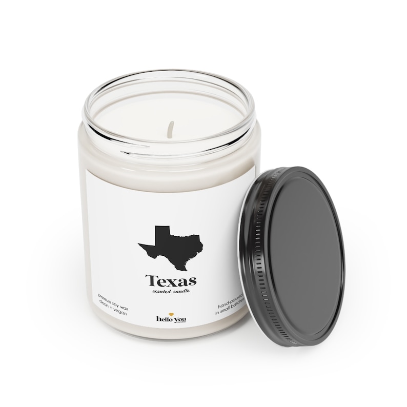 Texas Scented Candle: Homesick Gift, Soy Wax Candle - Etsy