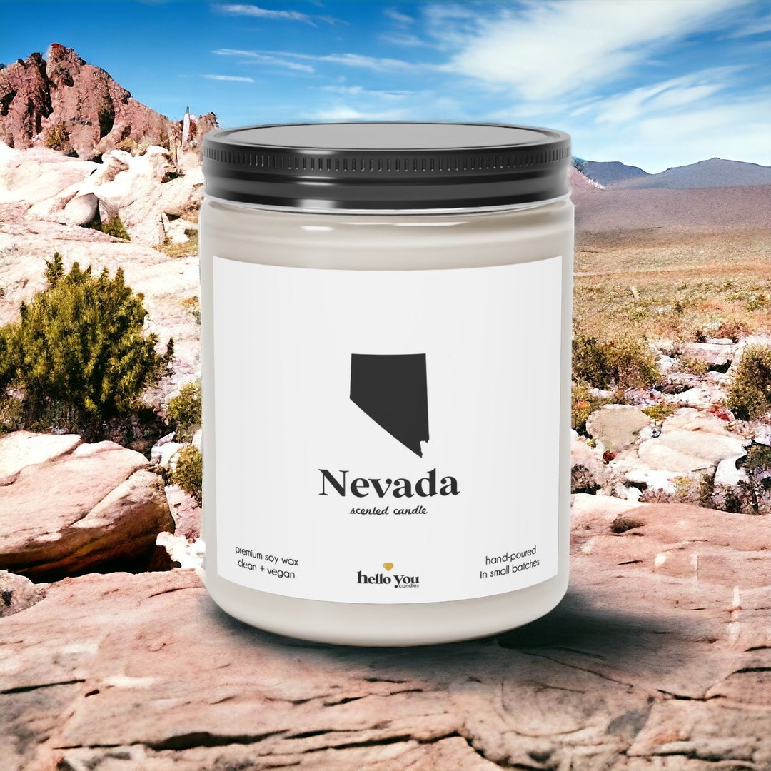 Nevada Scented Candle - Homesick Gift | State Scented Candle | Nevada ...