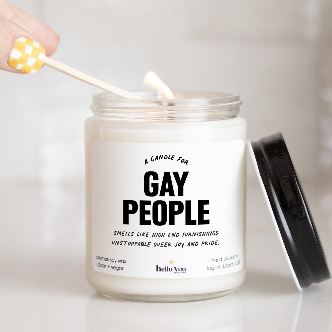 Funny Gay Candle: LGBTQ Pride Gift, Soy Wax Candle - Etsy