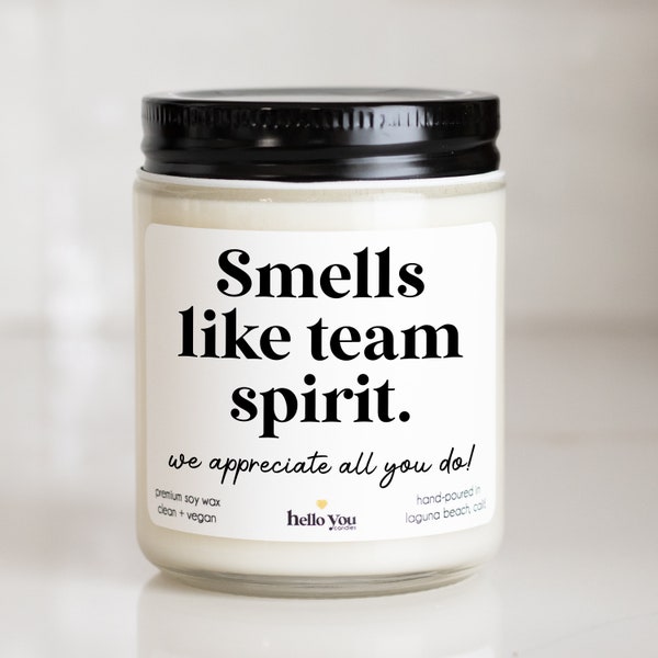 Team Employee Appreciation Candles - Etsy