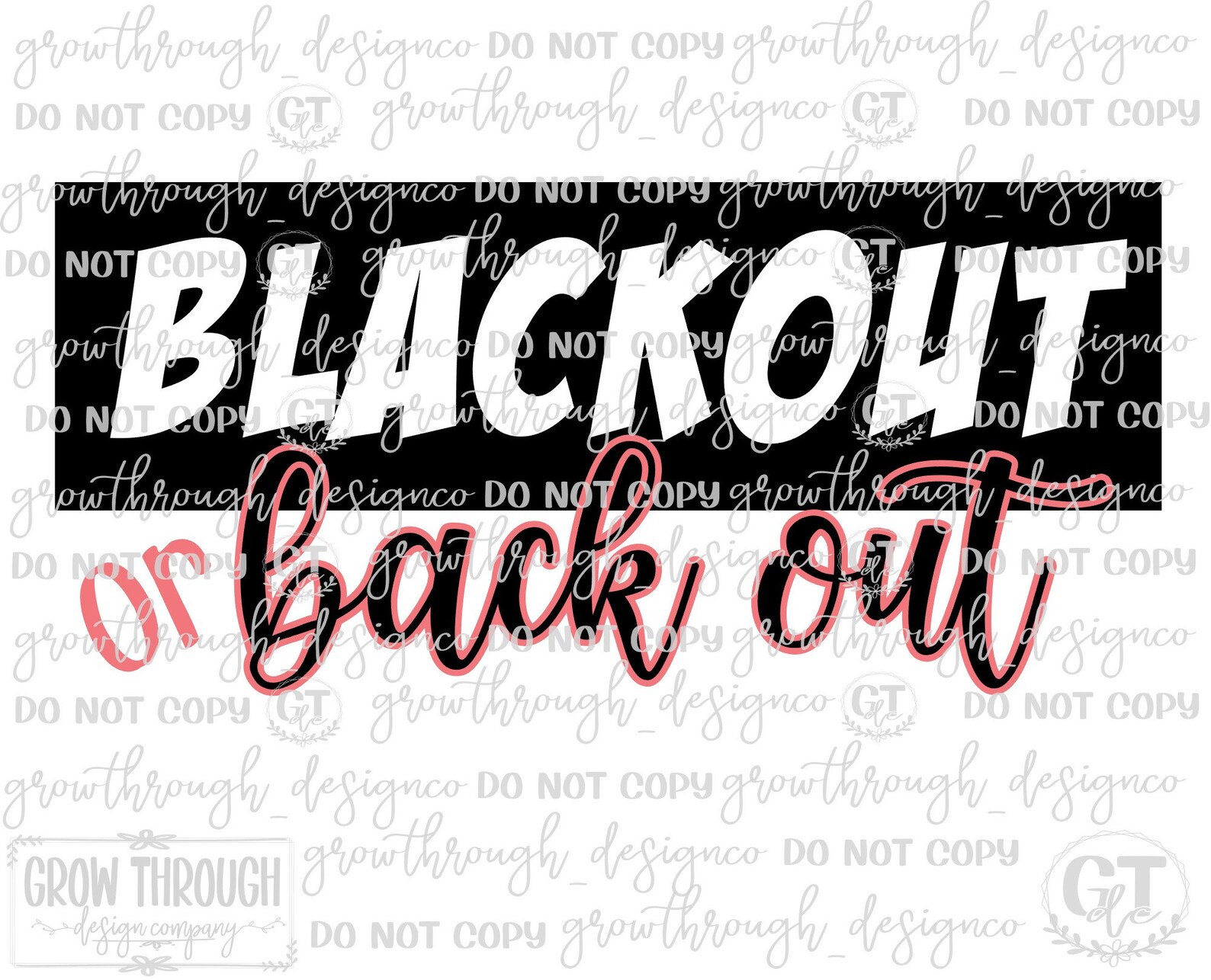 Blackout or Backout - Svg - Png - Etsy