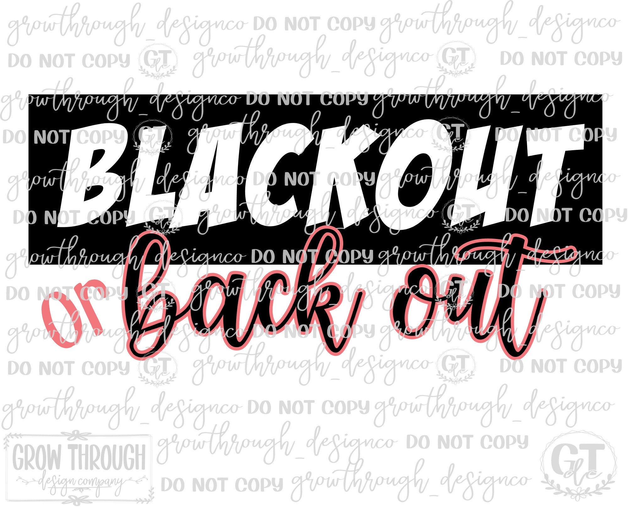 Blackout or Backout - Svg - Png - Etsy