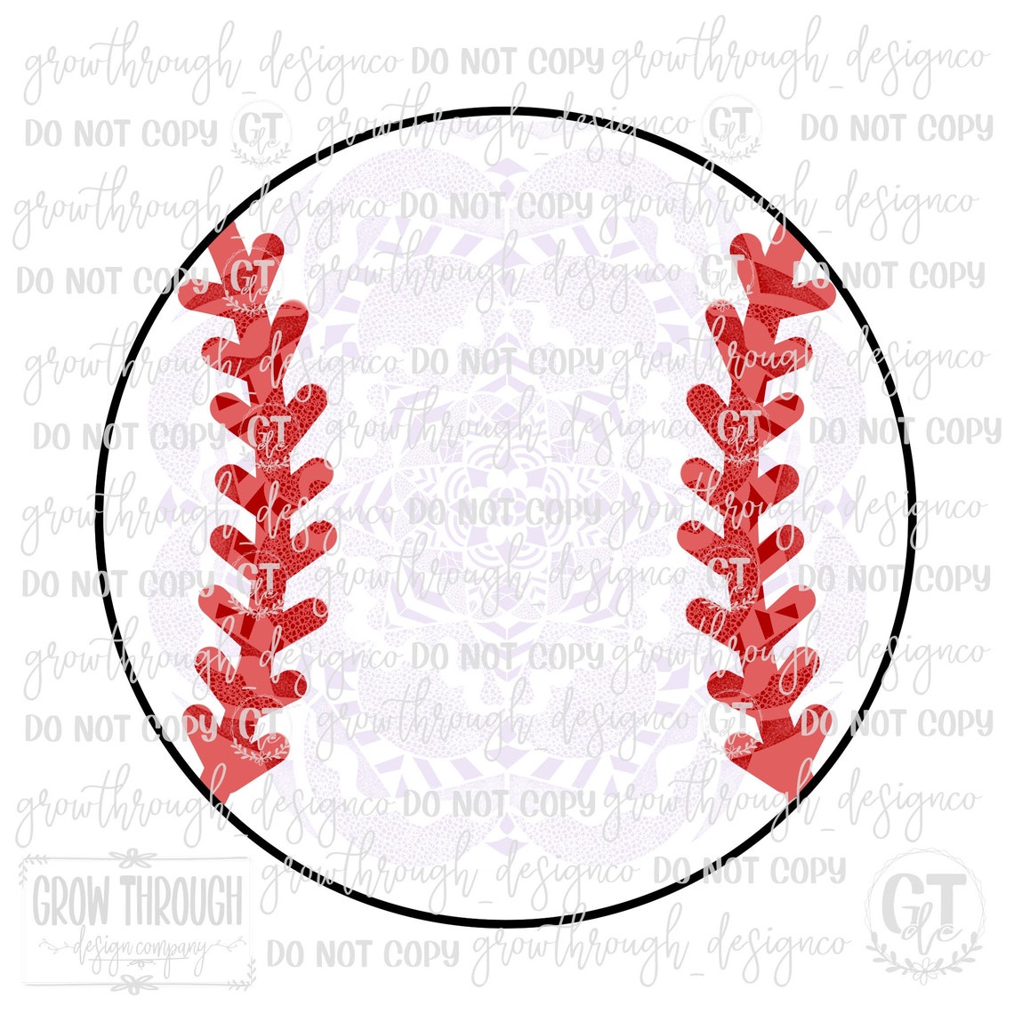 Baseball Mandala Png Only Digital Download - Etsy