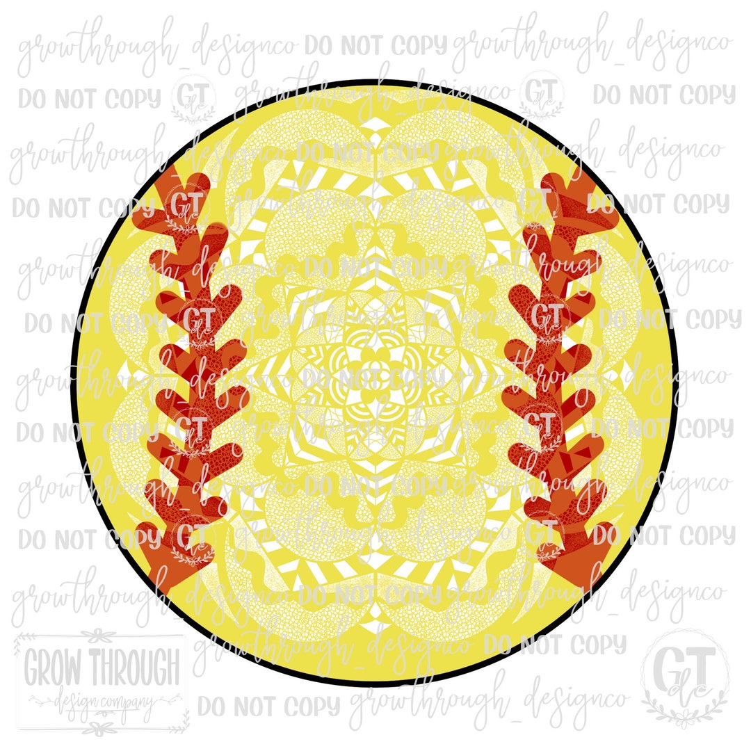 Softball Mandala - Png Only - Digital Download - Etsy