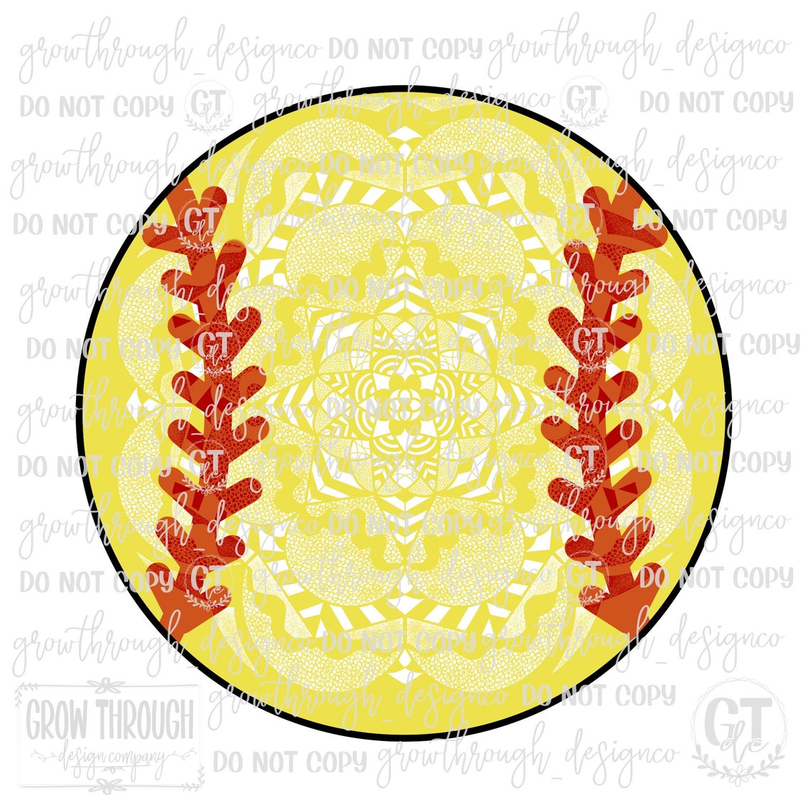 Softball Mandala - Png Only - Digital Download - Etsy