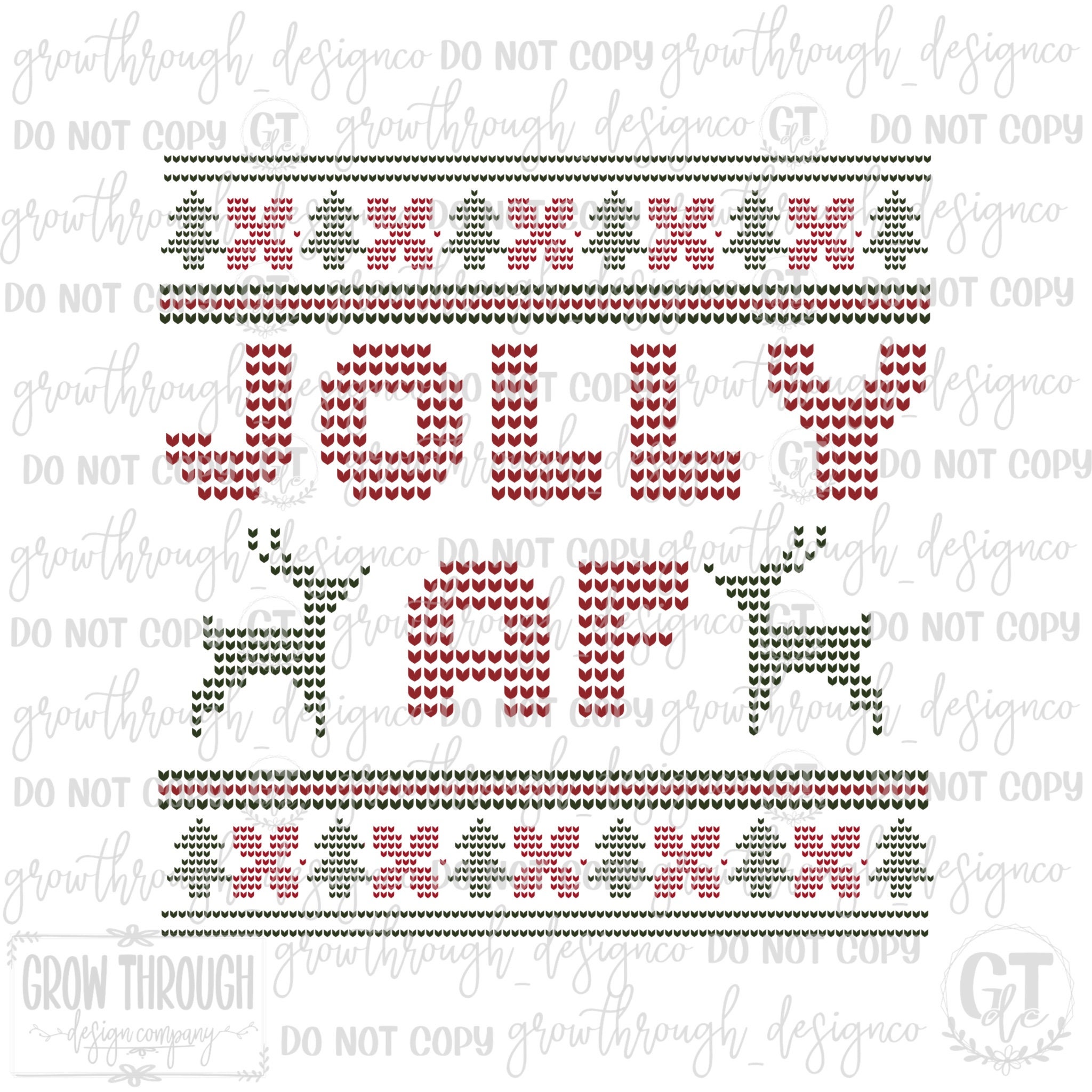 Jolly AF - Ugly Sweater - Png Only - Etsy