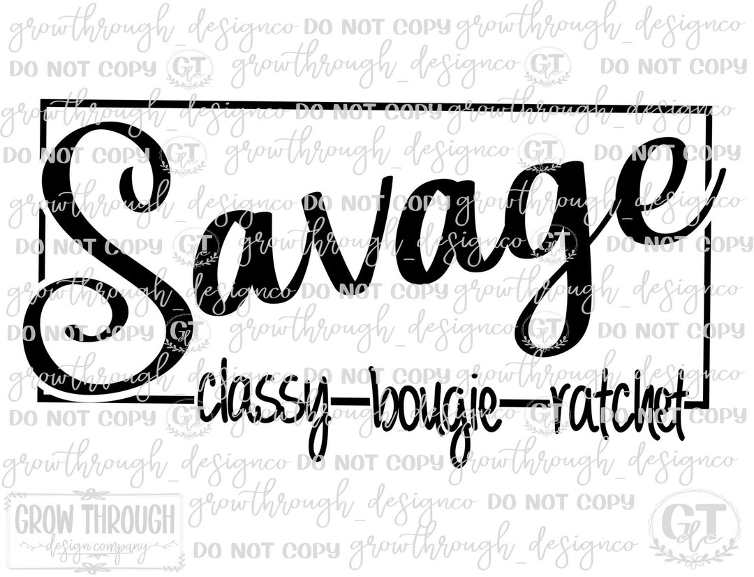 Savage - Svg - Png - - Etsy