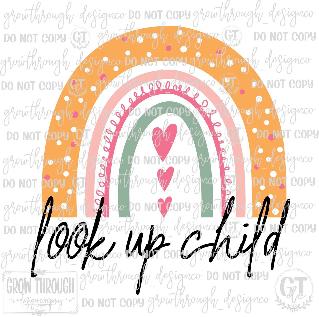 Look up Child - Rainbow - Svg - Sticker - Printable - Etsy