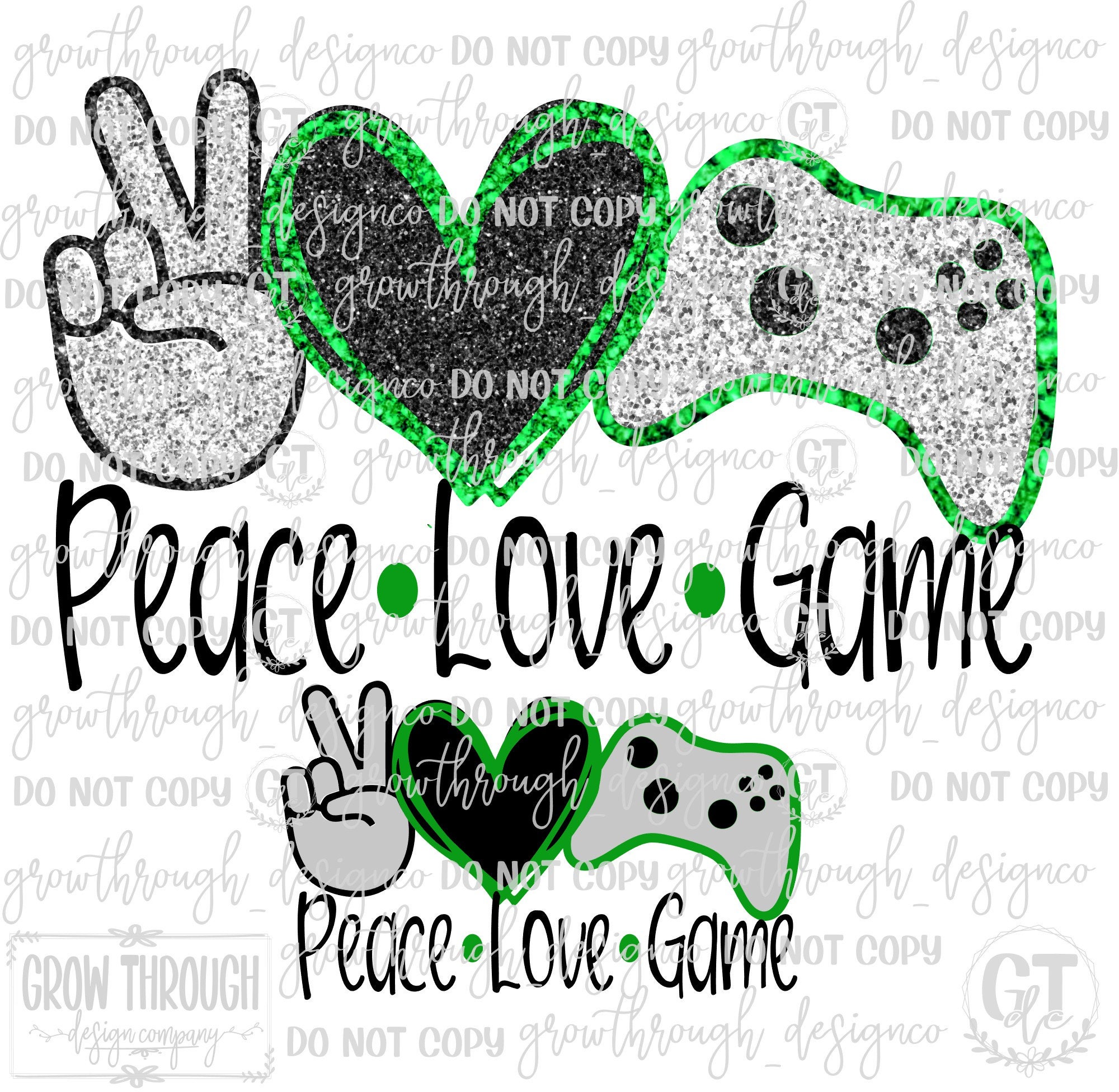 Peace Love Game - Png - Svg - Etsy