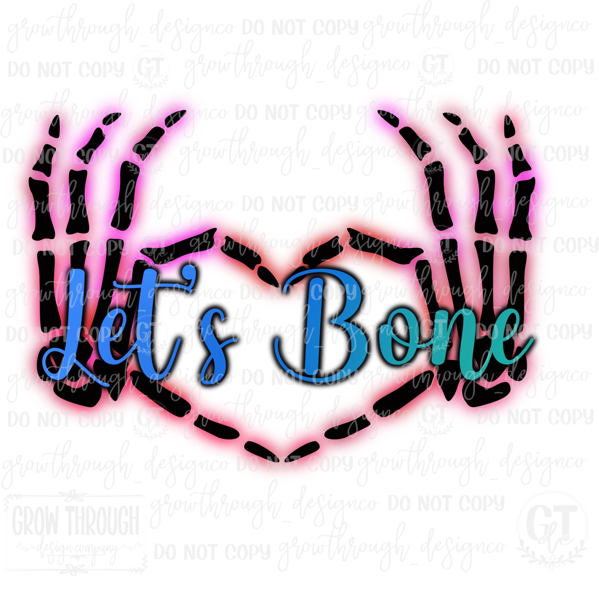 Let's Bone Skeleton Hands Heart Png Only Adult - Etsy