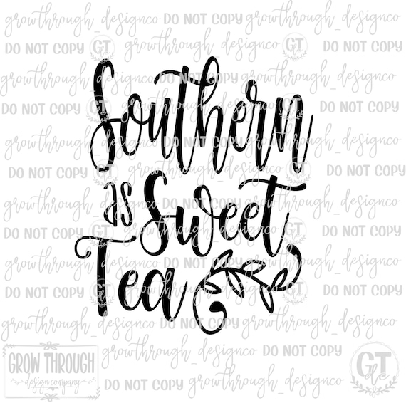 Southern as Sweet Tea Svg Png | Etsy