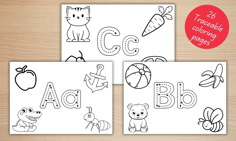 Printable Alphabet Worksheets - Tracing, Coloring, Handwriting Practice ...