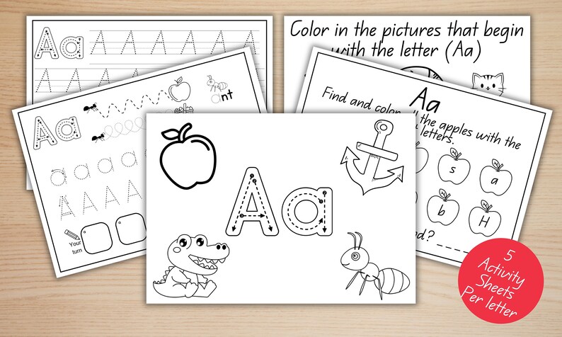 Printable Alphabet Worksheets - Tracing, Coloring, Handwriting Practice ...