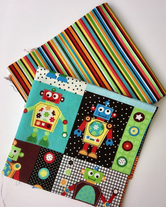 Toy Robots Diaper Burp Cloth Set | Etsy