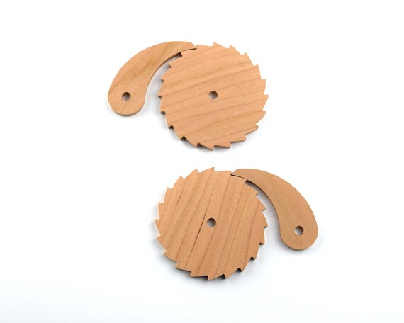 Cherry Wooden Ratchets 3 Inch - Etsy