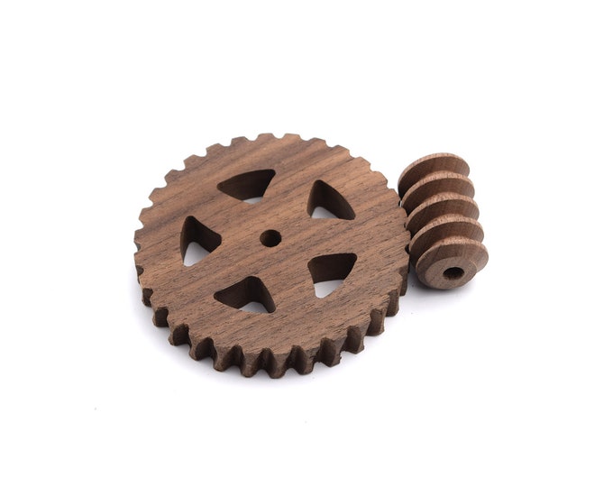 Walnut Worm Drive With 30:1 Worm Wheel - Etsy
