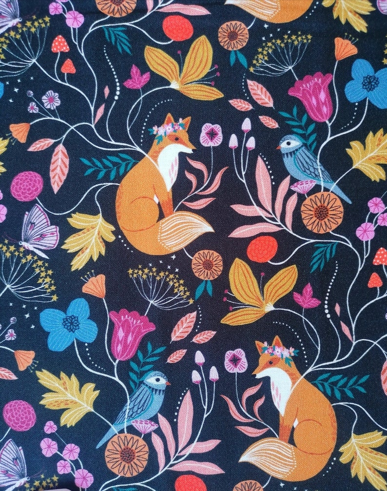 Cotton Fabric Wild Fox by Dashwood Studio - Etsy
