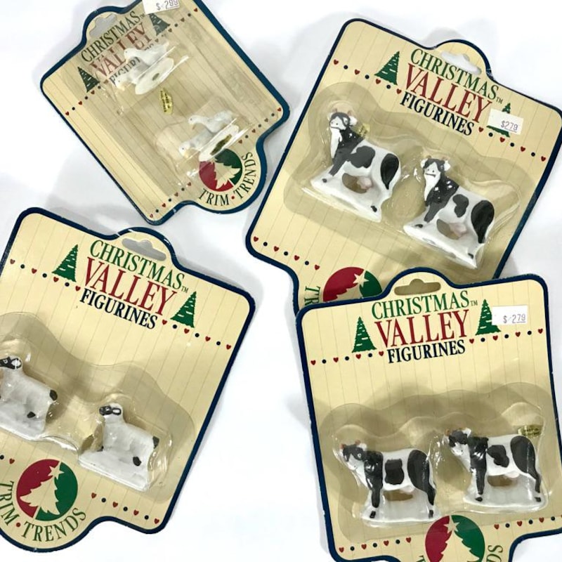 Mini Ceramic Animals Lot - Etsy