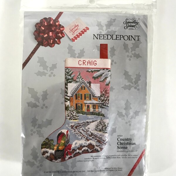 Needlepoint Stocking Kit - Etsy