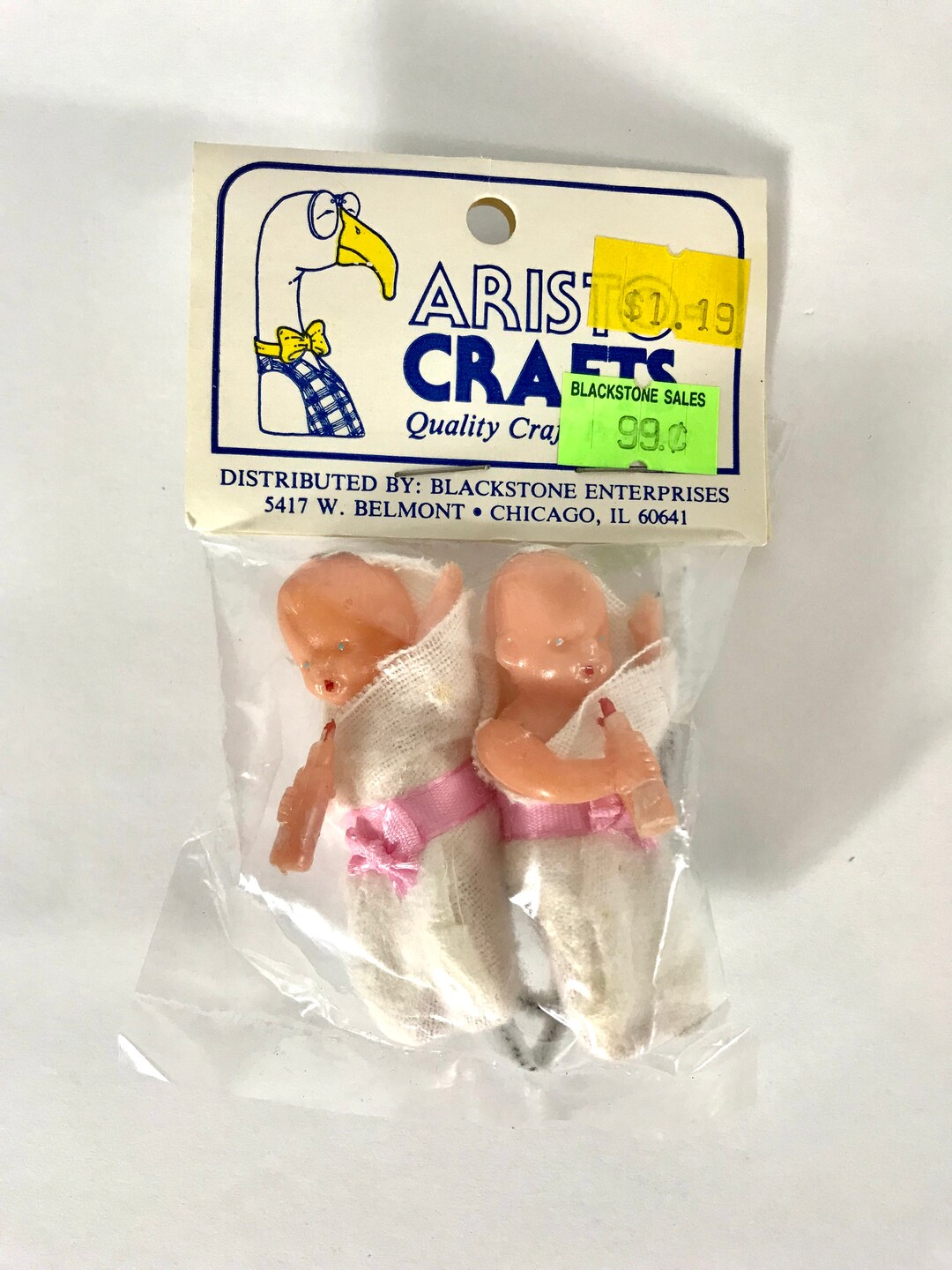 Vintage Miniature Baby W/ Bottle Craft Figures, 70s 80s Crafts ...
