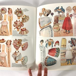 80s Antique Advertising Paper Dolls Book, Uncut, Vintage Marketing Ads ...
