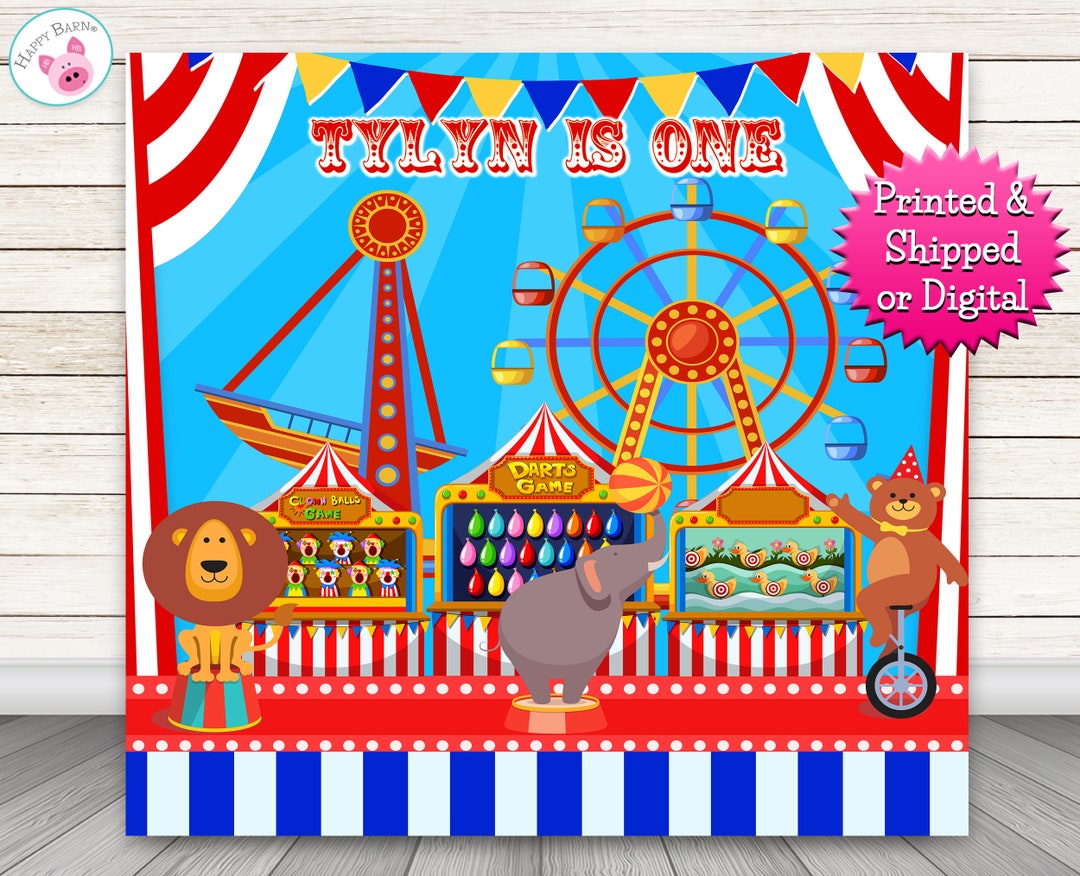 Circus Backdrop, Circus Photo Booth Backdrop, Circus Photo Backdrop ...