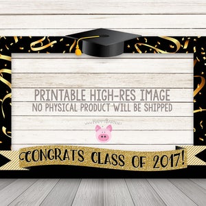 PRINTABLE Graduation Photo Booth Frame, Class of 2019 Photo Booth Frame ...