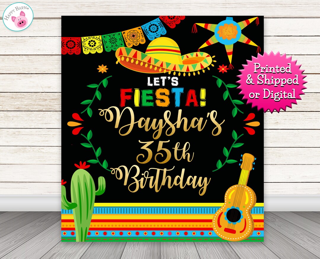 Fiesta Backdrop, Fiesta Photo Booth Backdrop, Mexican Fiesta Backdrop ...