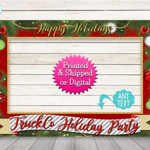 Christmas Photo Booth Frame - Holiday Party Photo Booth Prop ...