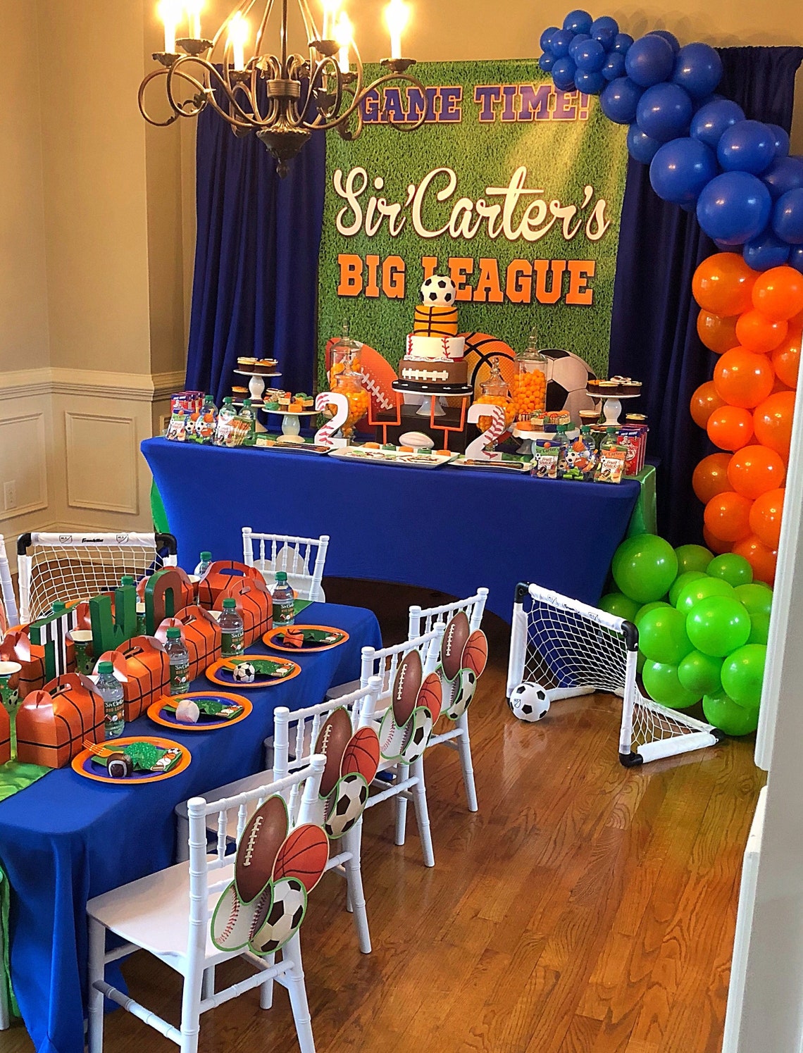 PRINTABLE Sports Backdrop Football Basketball Soccer Baseball | Etsy