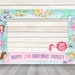 PRINTABLE Mermaid Birthday Party Photo Booth Frame, Under the Sea Photo ...